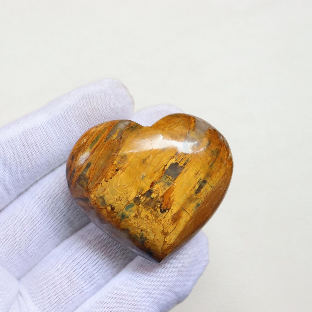 Flashy Nellite Heartstone, Natural Nellite Stone, Polished Nellite ...
