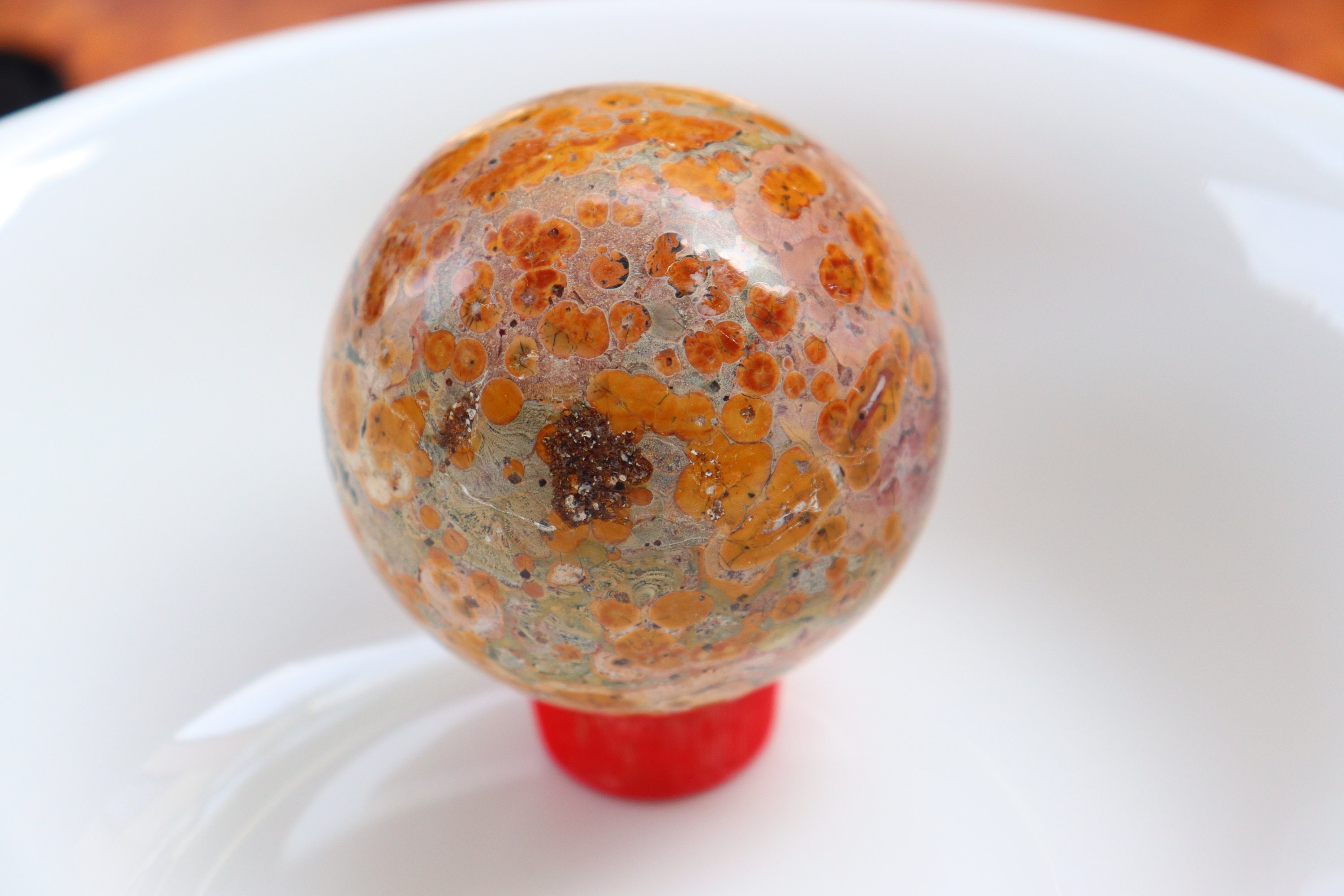 Poppy Jasper Sphere Designer Poppy Jasper Gemstone Jasper - Etsy UK