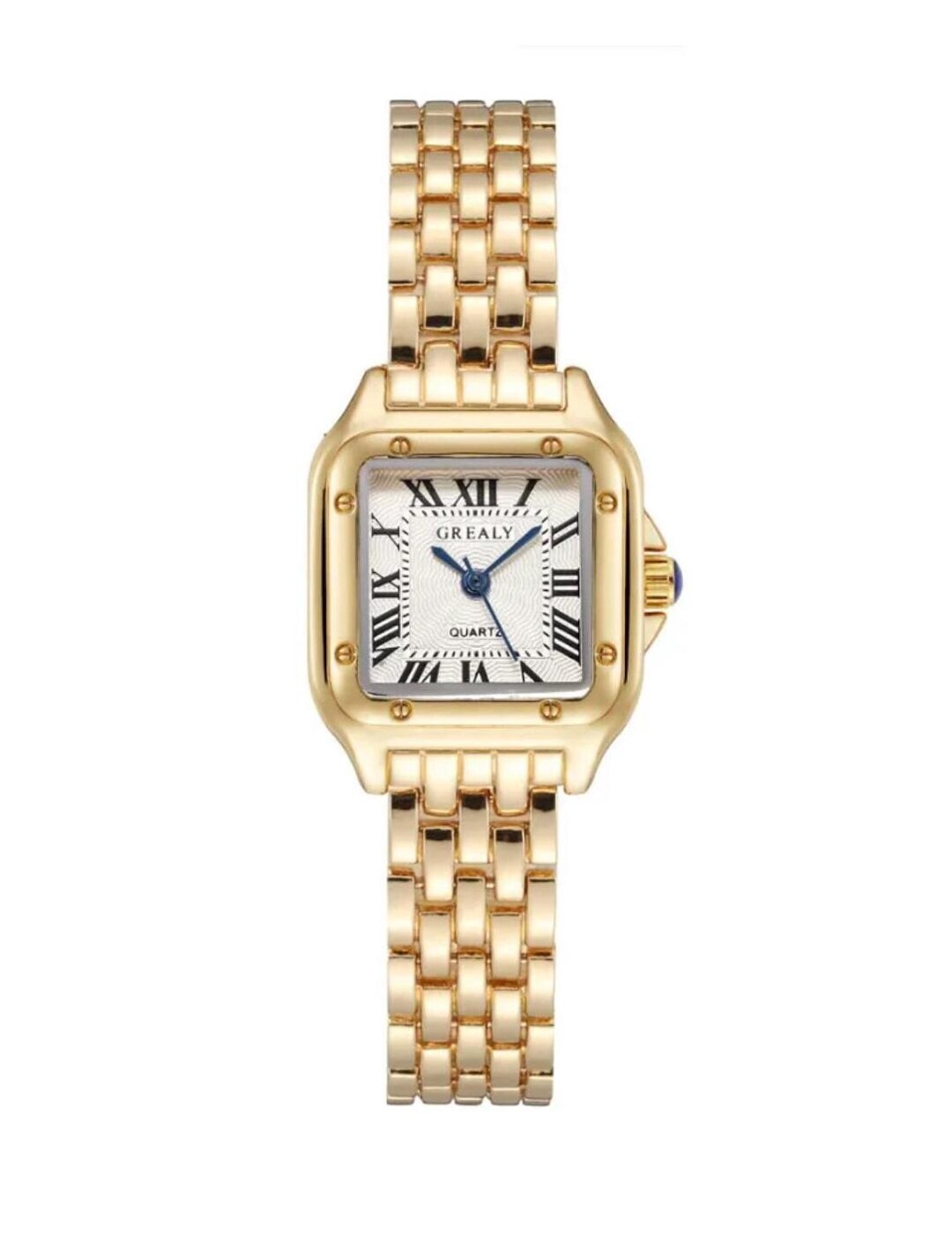 Trending Gold Grealy Watch Stainless Steel Gold Luxurious Watch for ...