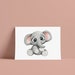 Kinderbild Elefant - hochwertiger Kunstdruck - Kinderzimmerbild ...