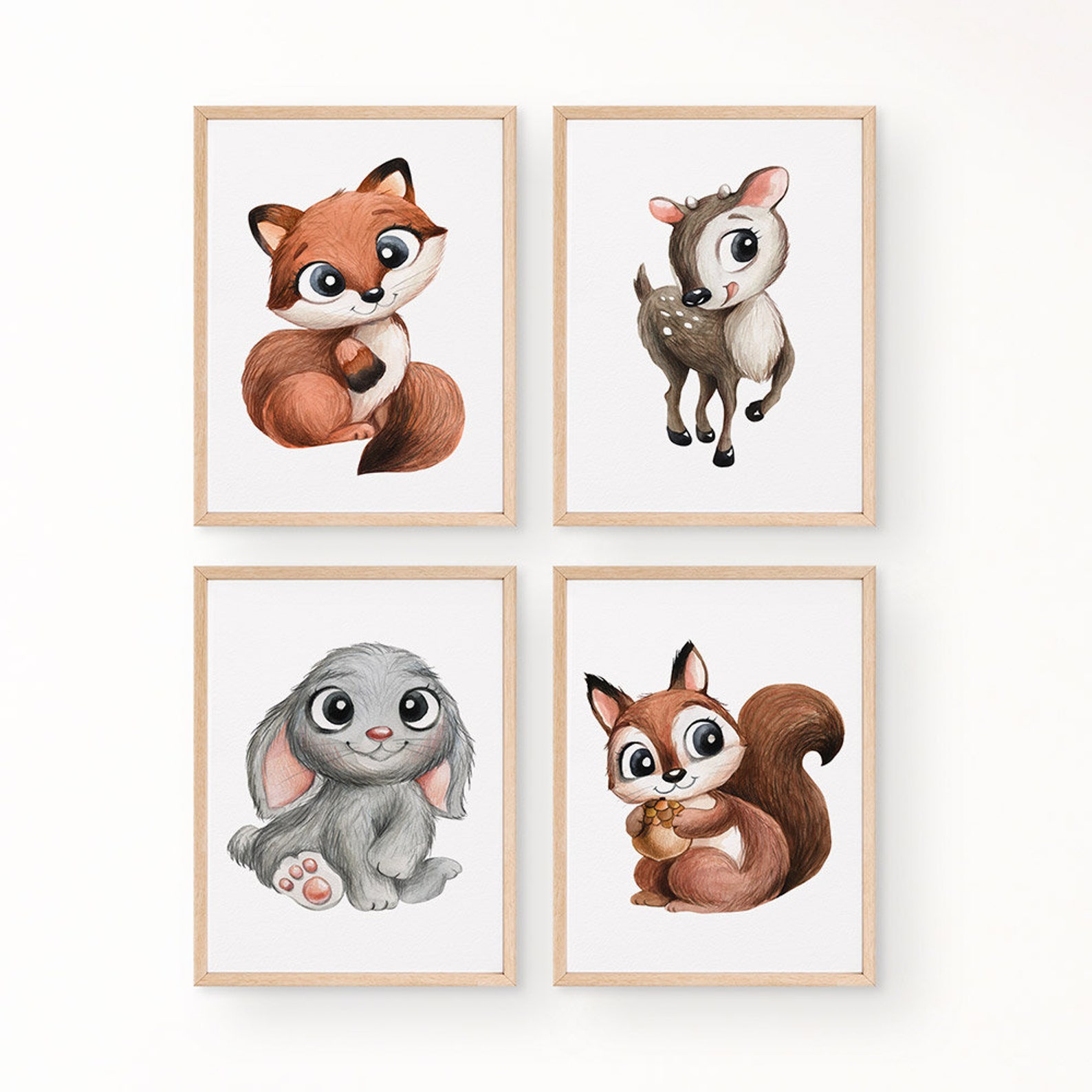 Kinderbild Fuchs hochwertiger Kunstdruck Kinderzimmerbild - Etsy