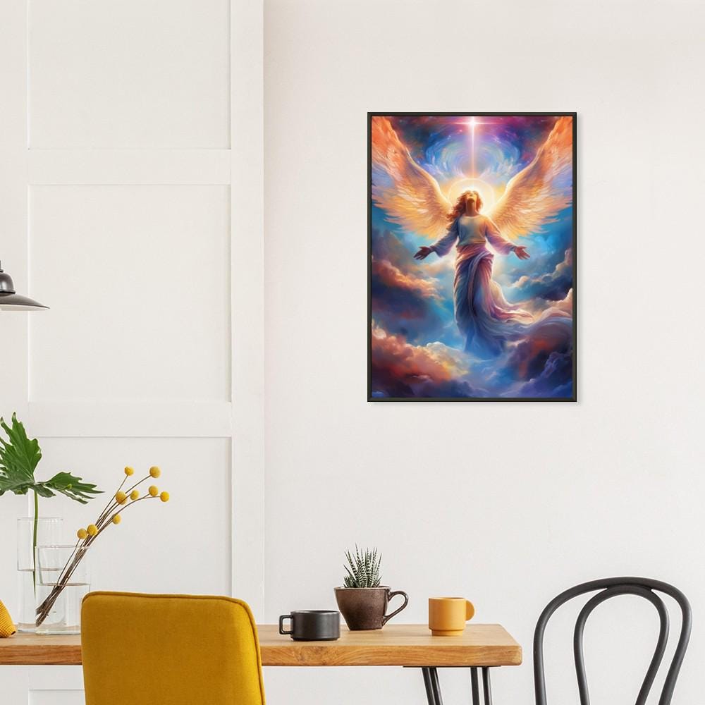 Angel in Heaven Premium Semi-glossy Paper Metal Framed Poster - Etsy