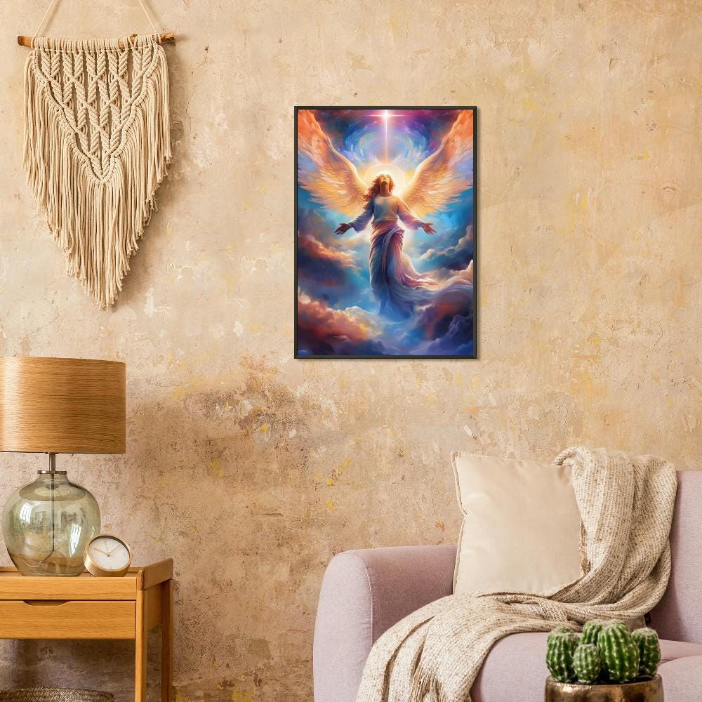 Angel in Heaven Premium Semi-glossy Paper Metal Framed Poster - Etsy