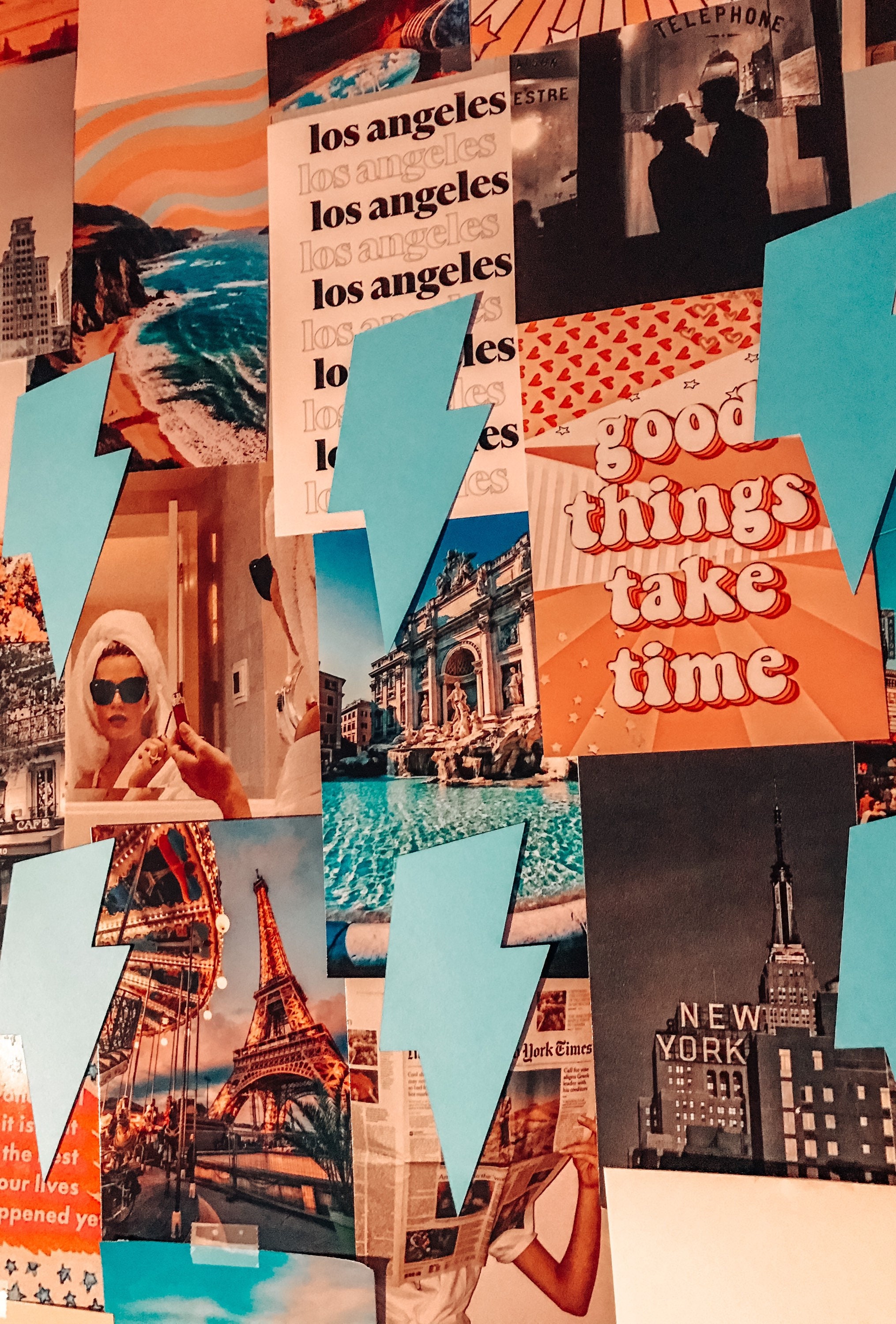 Blue Lightning Bolt Room Decor for Boys / Sports Room Decor / - Etsy