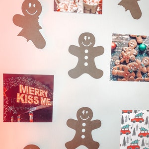 Preppy Gingerbread Man Wall Collage Holiday Decor Aesthetic / Christmas ...