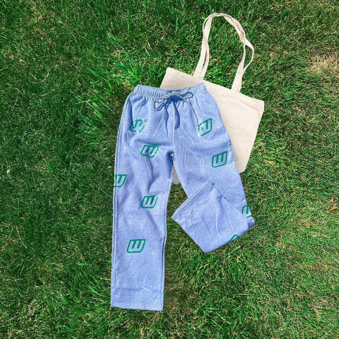 Custom Wide Leg College Game Day Spirit Sweatpants, Best Tailgate Merch ...