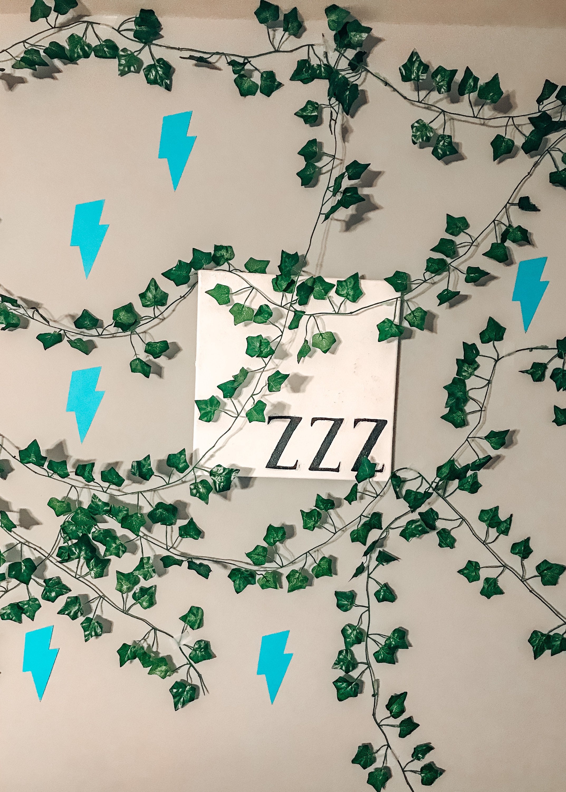 Blue Lightning Bolt Room Decor for Boys / Sports Room Decor / - Etsy