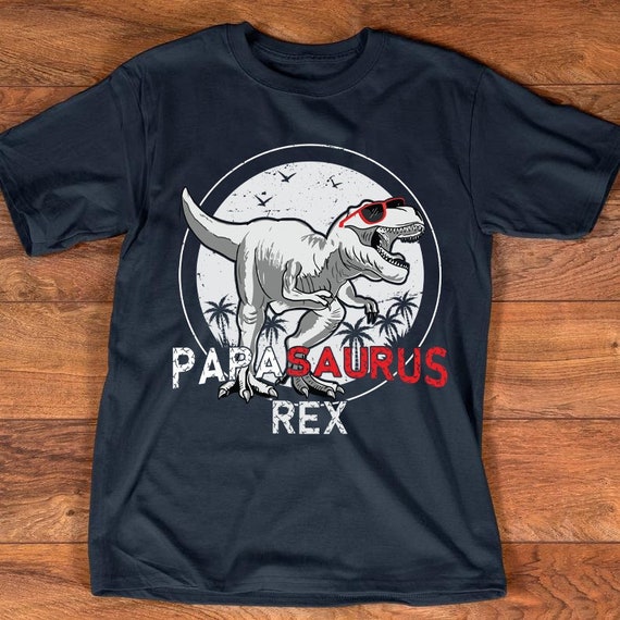 Daddysaurus T Rex Dinosaur Daddy Saurus Family Matching Men - Etsy