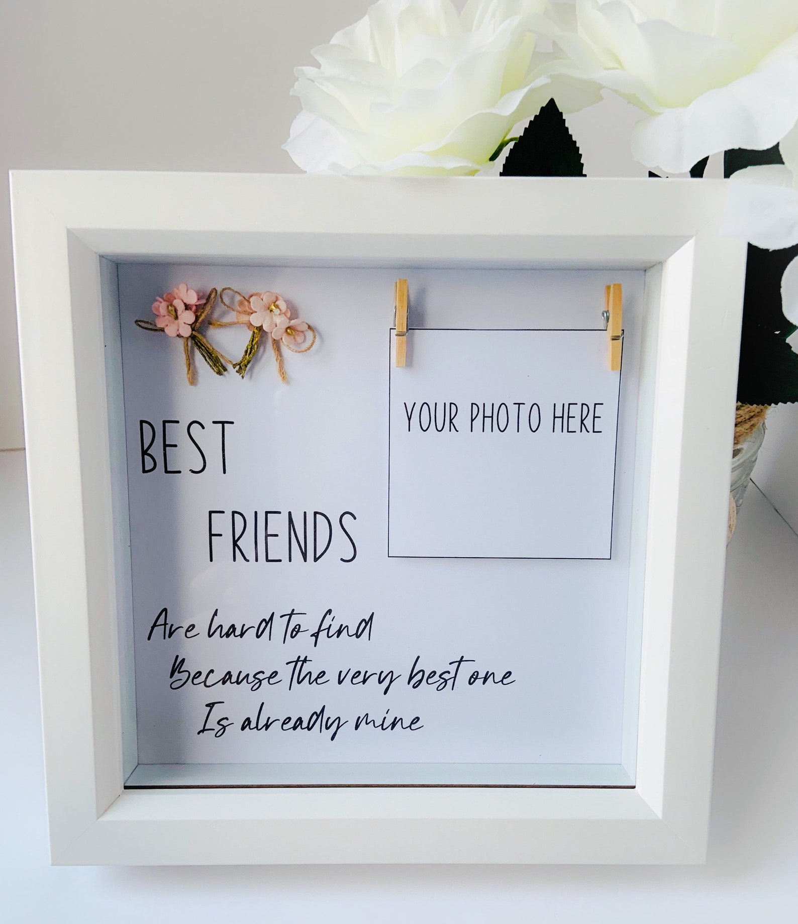Best Friends Photo Frame Box Frame Gift for Friend Best | Etsy UK
