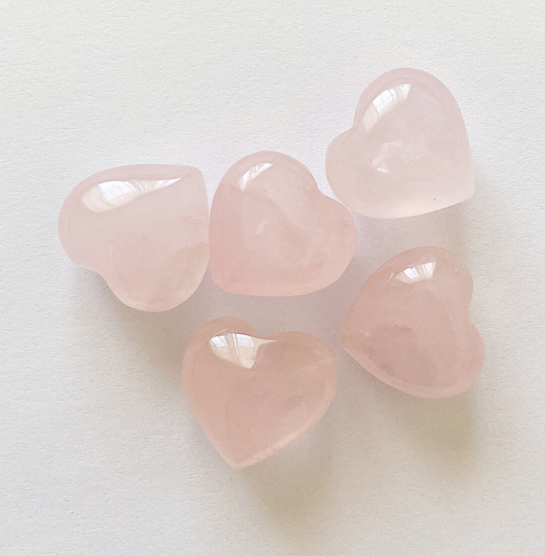 Rose Quartz 'love Hearts' the Stone for Love - Etsy