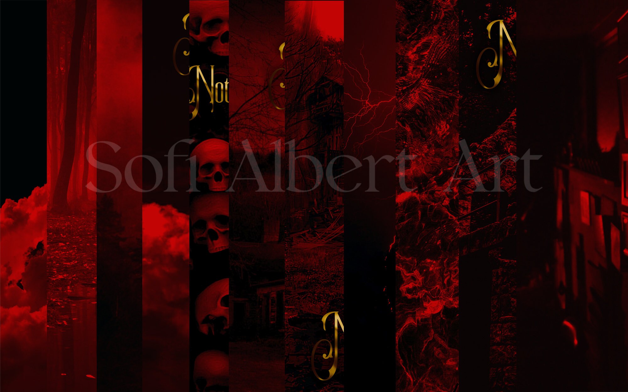 15 Gothic Digital Journal & Notebook Covers for Goodnotes and All ...