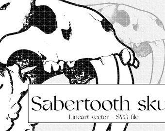 Sabertooth Lineart - Etsy