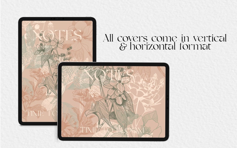20 Floral & Leather Texture Digital Notebook Covers and - Etsy