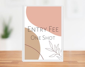 Entry Fee: One Shot Galentine's Day Instant Download - Etsy