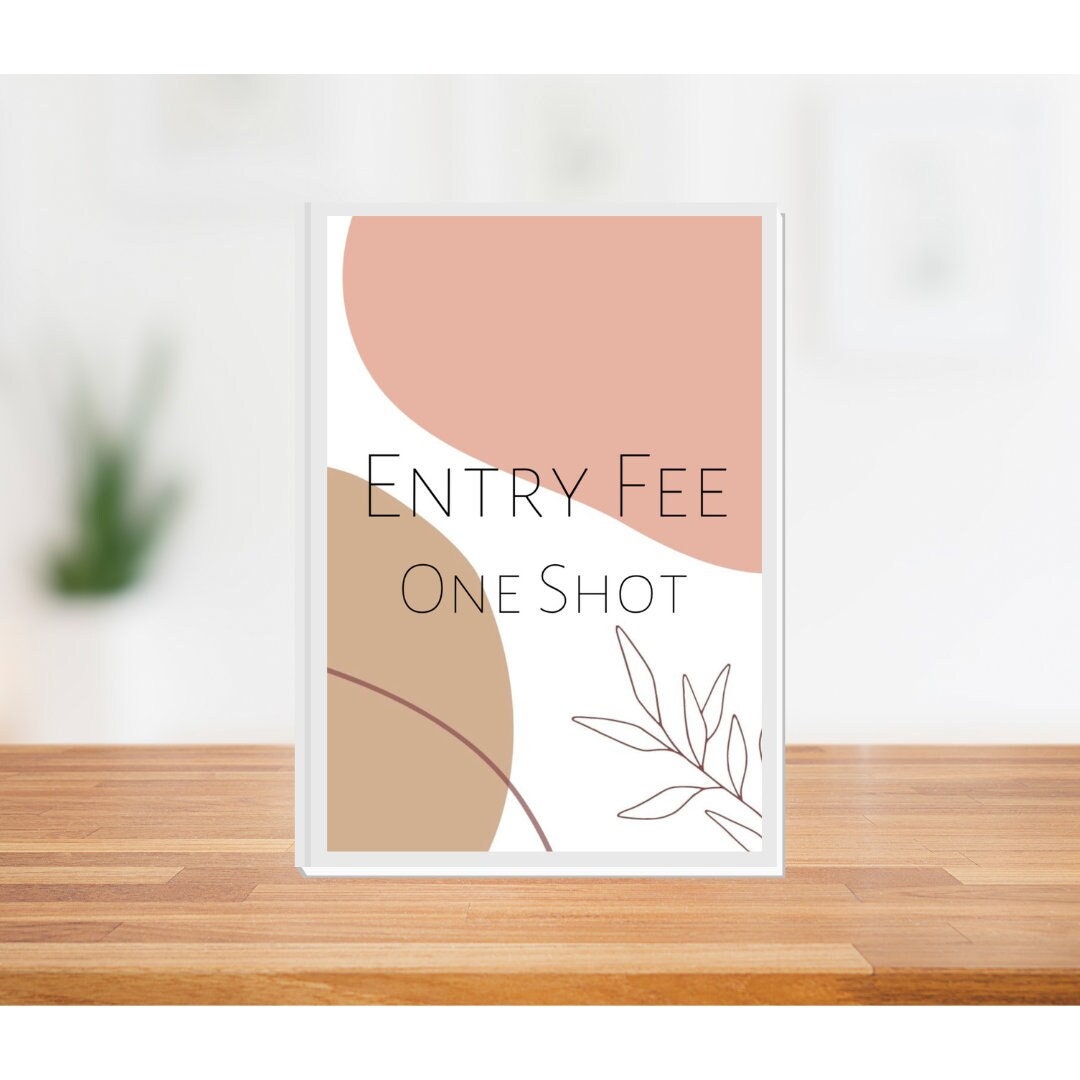 Entry Fee: One Shot - Boho - Instant Download - Etsy