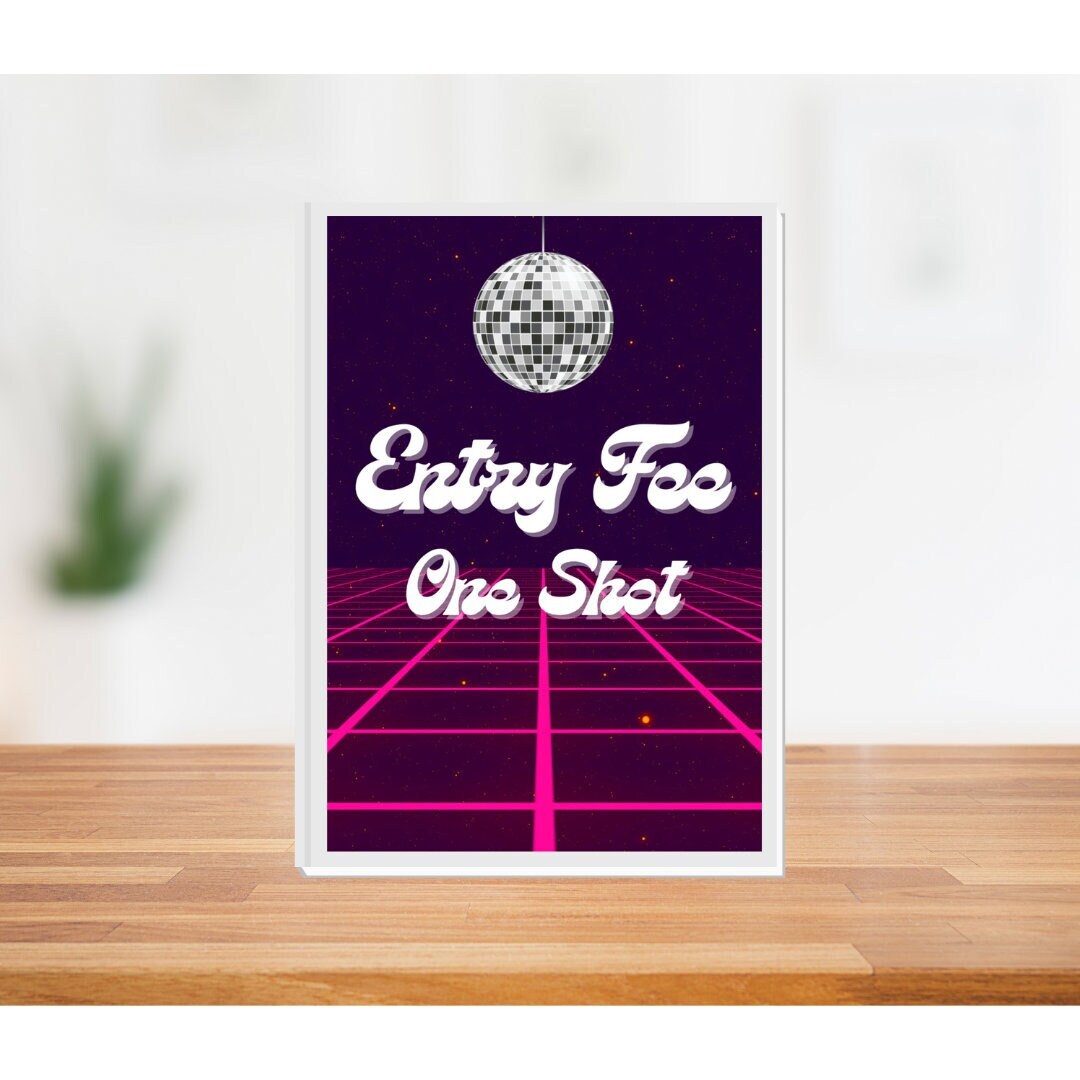 Entry Fee: One Shot Disco Instant Download - Etsy