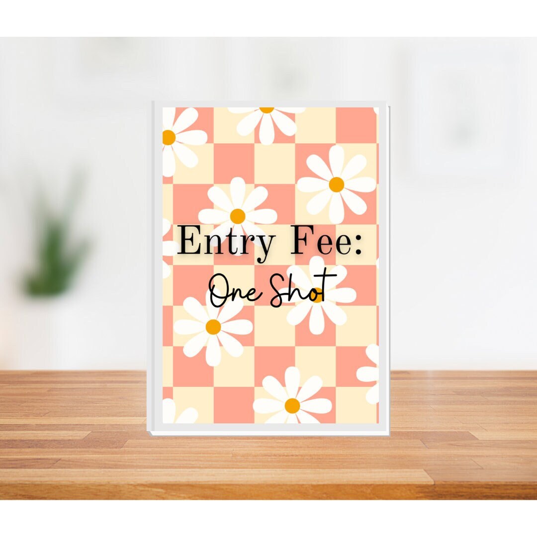 Entry Fee: One Shot Flower Power Instant Download - Etsy