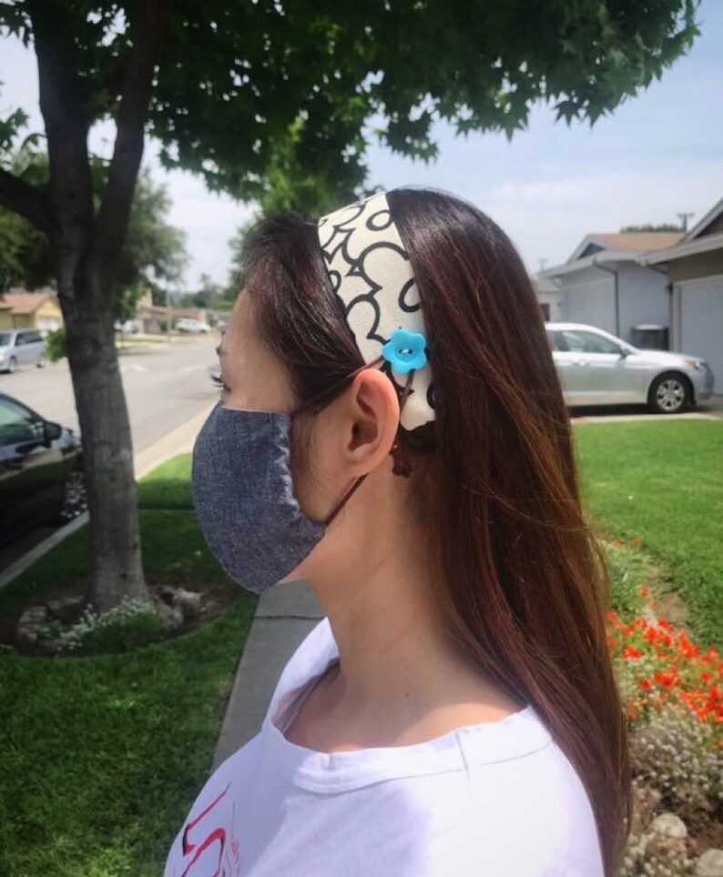 Headband With Buttons for Mask Face Mask Headband Button - Etsy