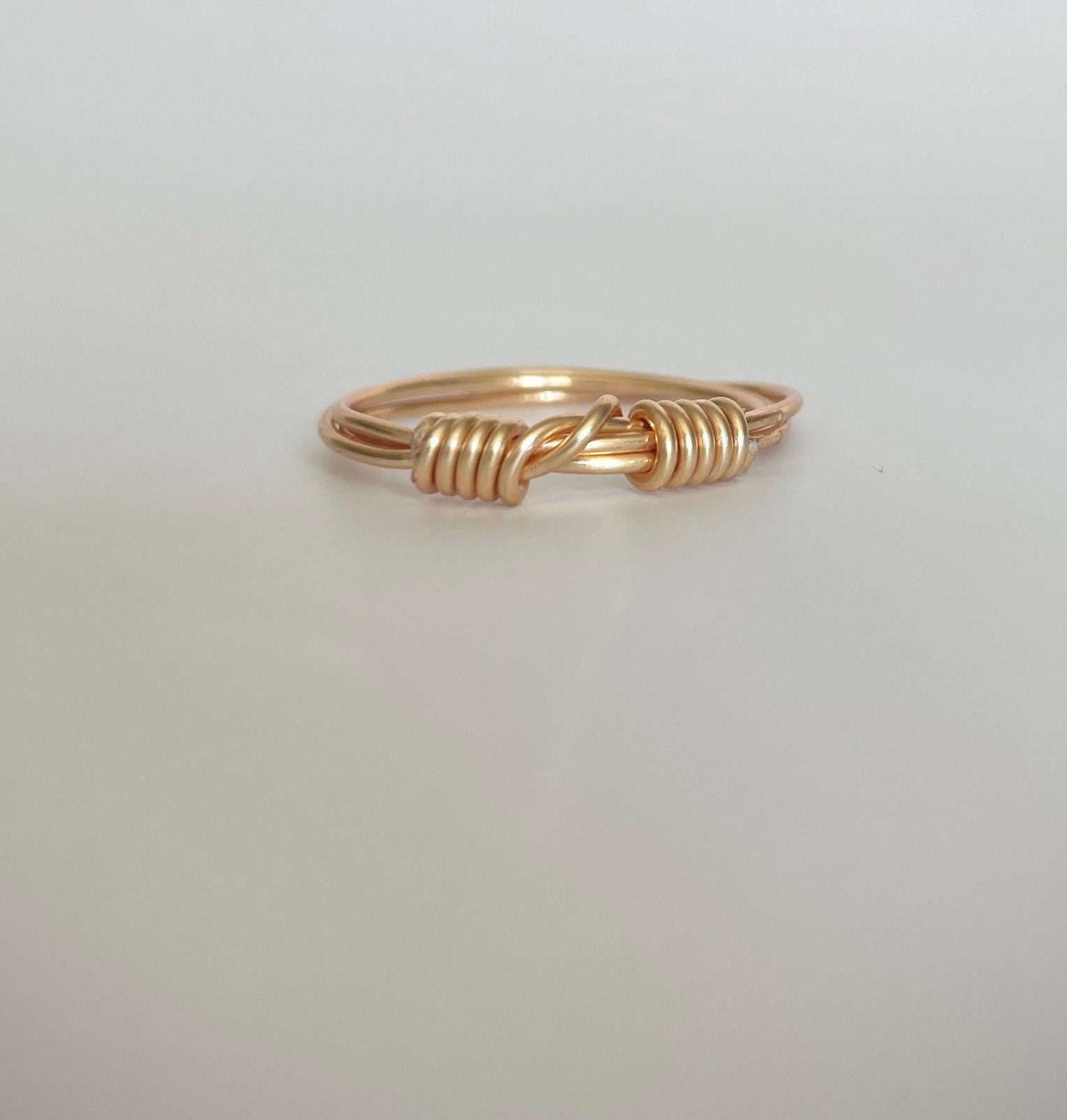 Gold and Silver Wire Wrapped Ring Dainty Wire Wrapped Ring - Etsy