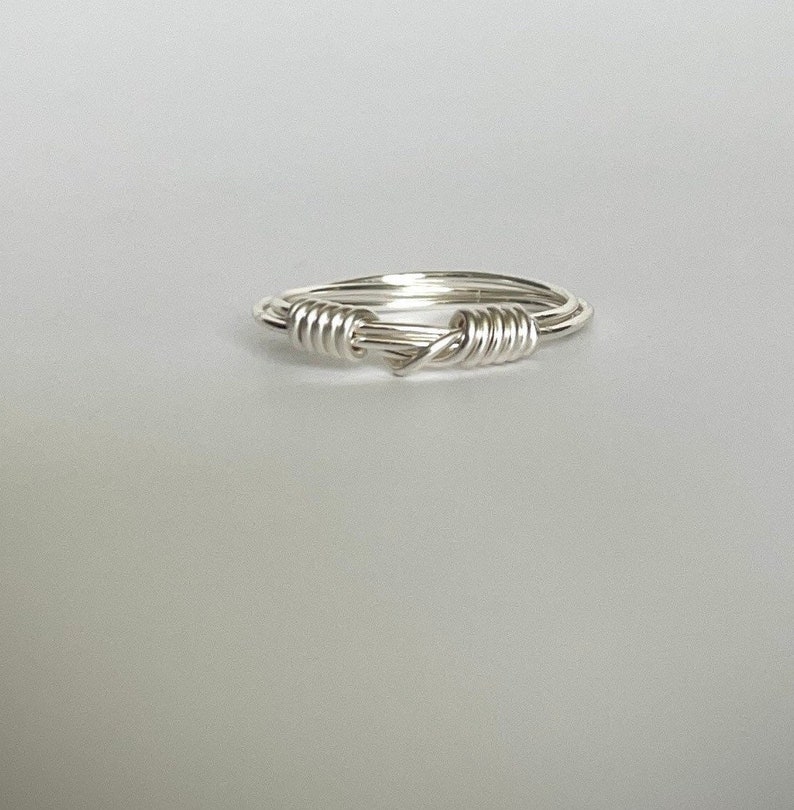 Gold and Silver Wire Wrapped Ring Dainty Wire Wrapped Ring - Etsy