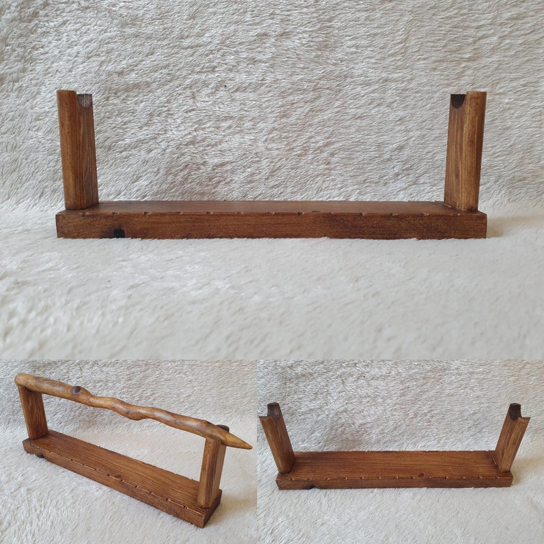 Handcrafted 28cm (11 Inch) Wand, Baton or Sword Stand With Hand Applied ...