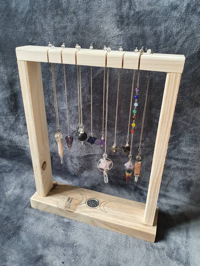 Handmade Pendulum stand / holder for 14 Pendulums with Incense | Etsy