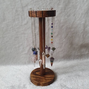 Pendulum and Necklace Carousel Stand With 16 Slots - Handcrafted With ...