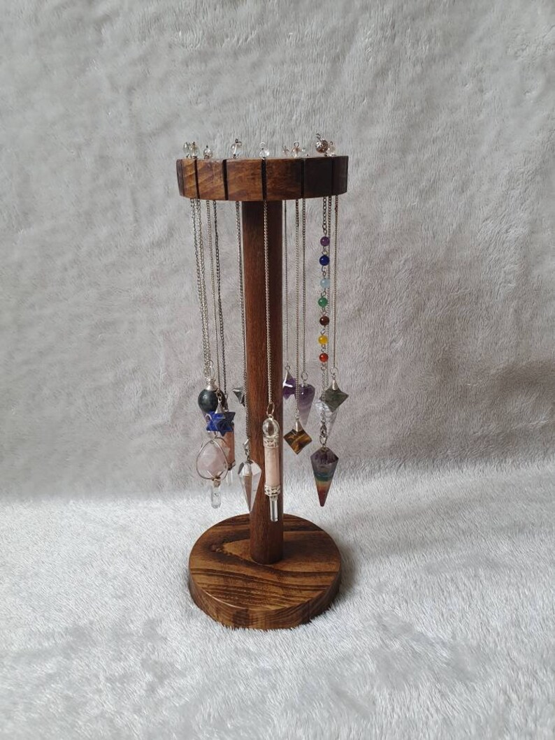 Pendulum and Necklace Carousel Stand With 16 Slots - Etsy