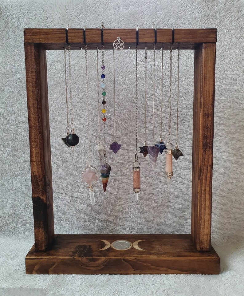 Handmade Pendulum Stand / Holder for 14 Pendulums With Incense | Etsy