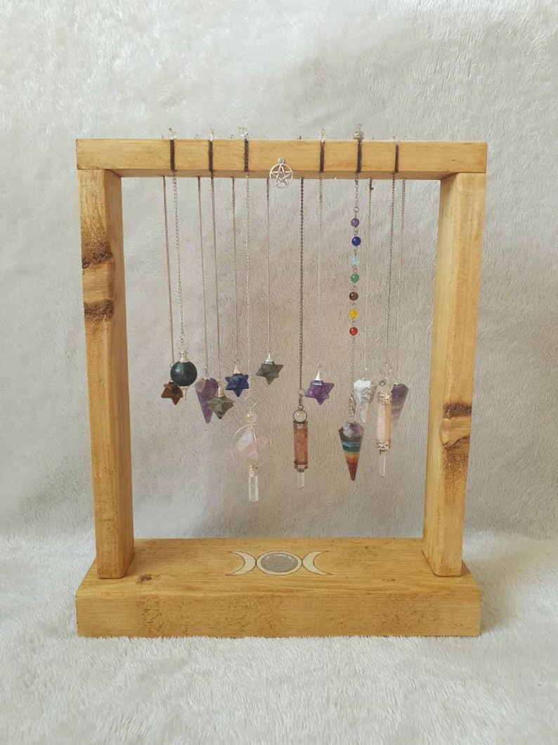 Handmade Pendulum Stand / Holder for 14 Pendulums With Incense - Etsy