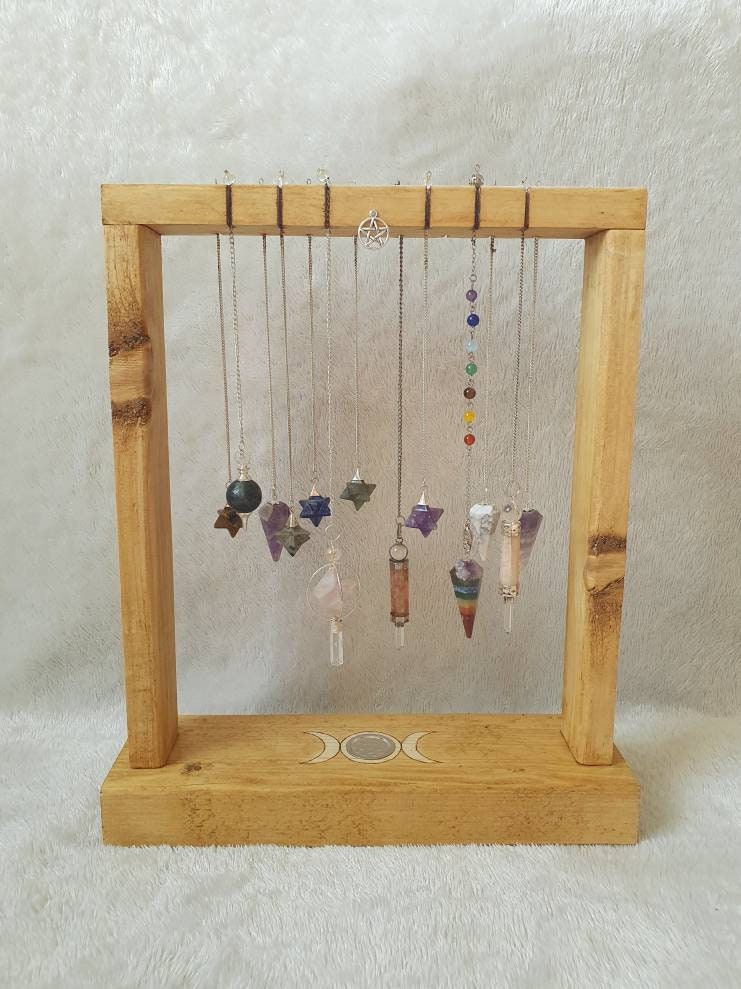 Handmade Pendulum stand / holder for 14 Pendulums with Incense | Etsy