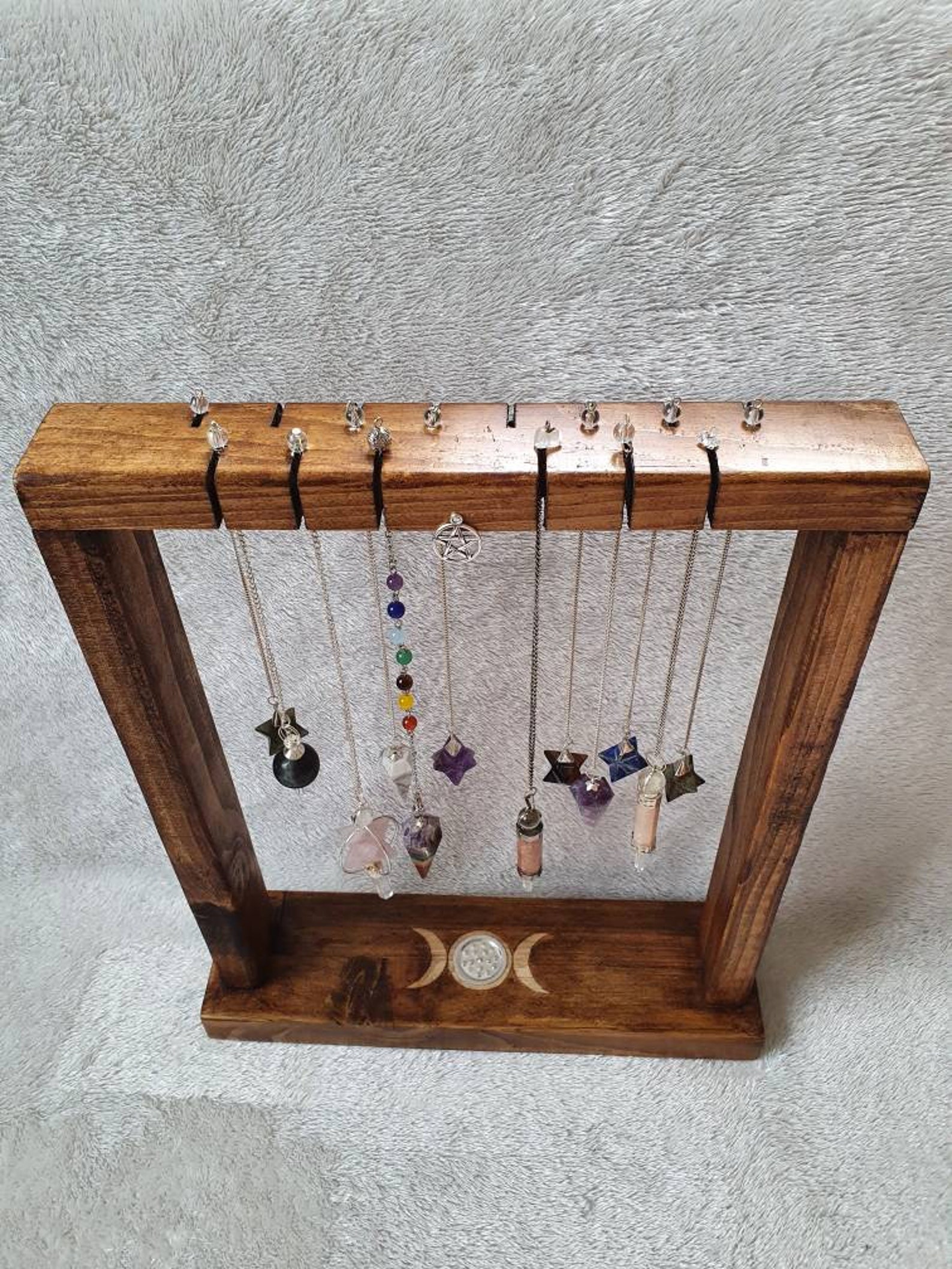 Handmade Pendulum stand / holder for 14 Pendulums with Incense | Etsy