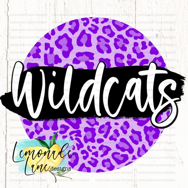 Purple Wildcats Png - Etsy