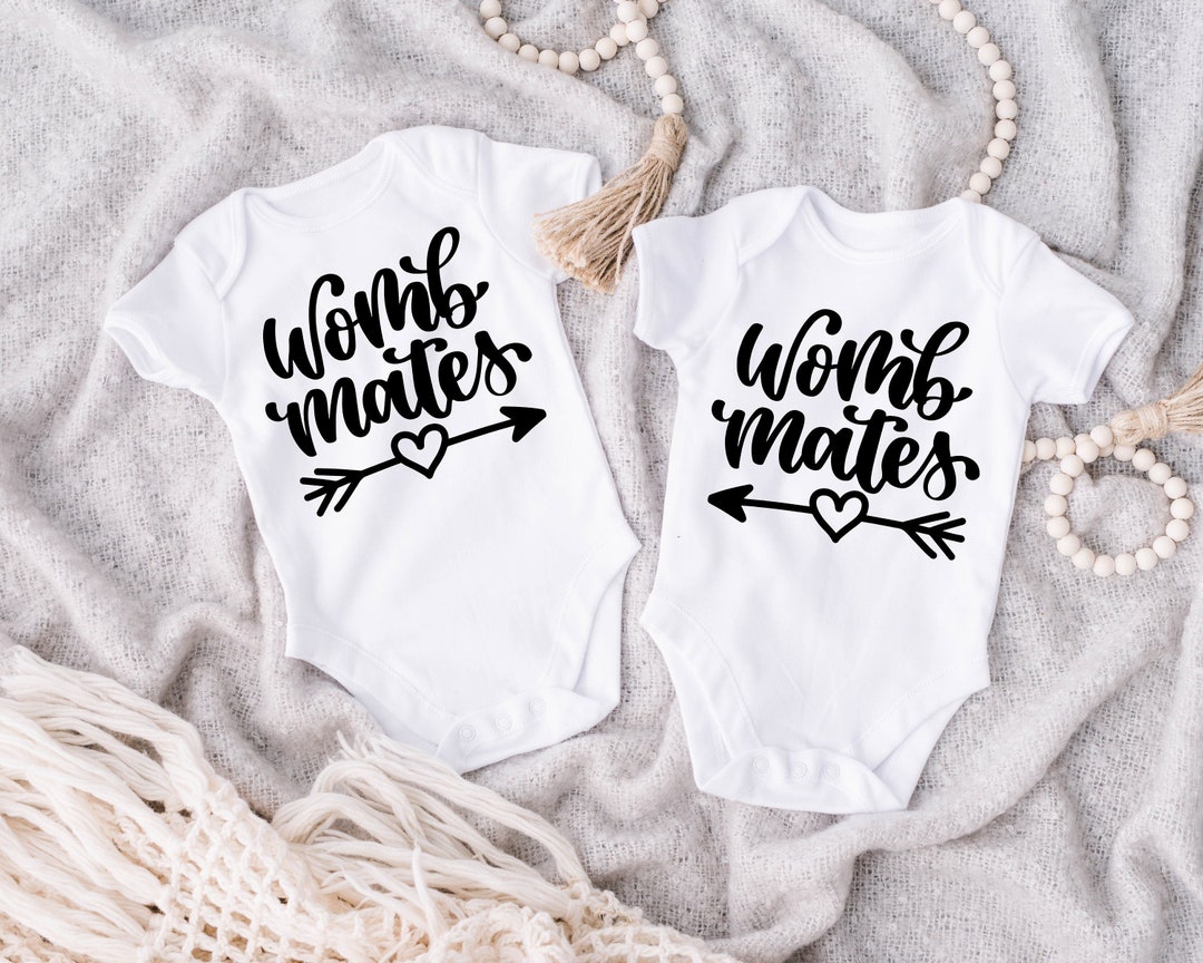 Womb Mates / Twin Onesies / Baby Shower Gift / Twin Pregnancy Onesies ...