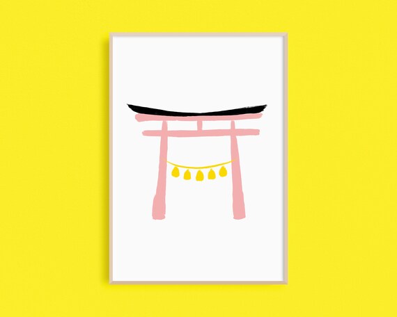 Japanese Shrine Gate Art Print A6 A5 A4 A3 A2 Unframed | Etsy