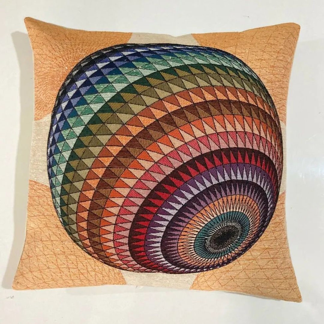 MESOPOTAMIA Design Pillow Tile Pattern Tapestry Lace Pillow| Tulip Tile ...