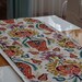 Tulip Design RUNNER Tile Pattern Tapestry Table Runner Tulip Tile ...
