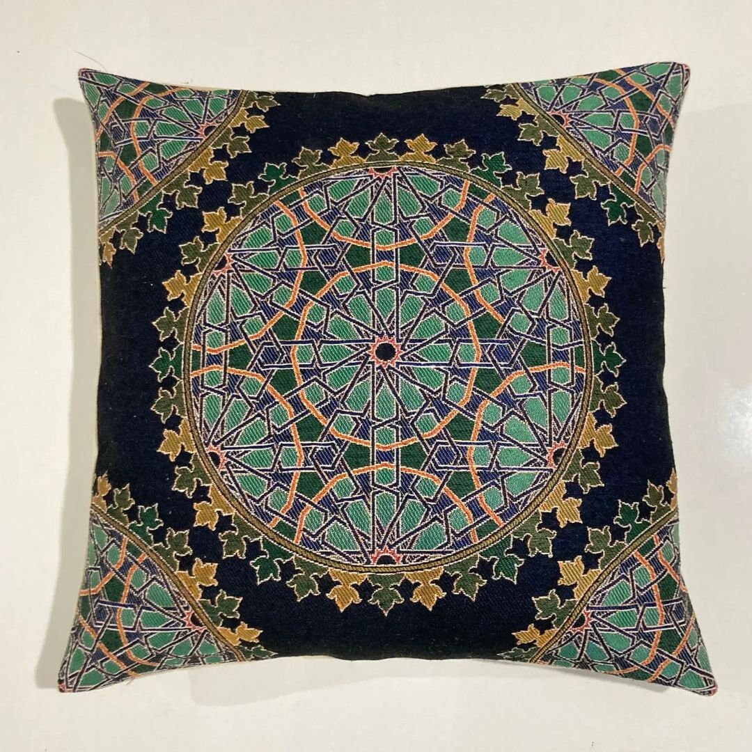 MESOPOTAMIA Design Pillow Tile Pattern Tapestry Lace Pillow - Etsy
