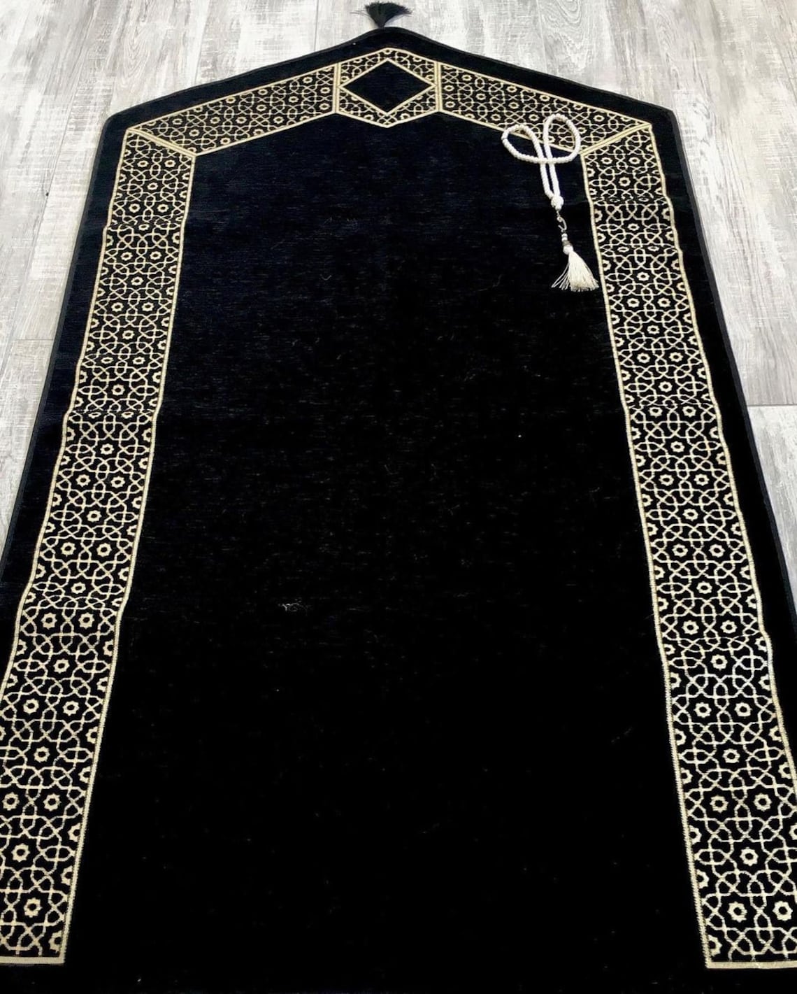 Black Bias Tipe PRAYER MAT Ramadan Gift Tapestery Pray Mat - Etsy