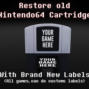 Nintendo 64 - Cartridge Label - Etsy