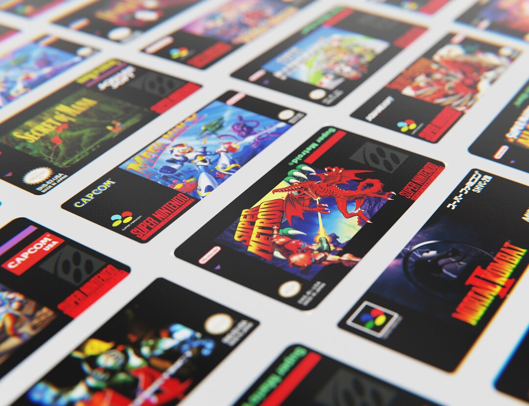 Super Nintendo Label - PAL/US/JAP Snes Cartridge Label - Etsy