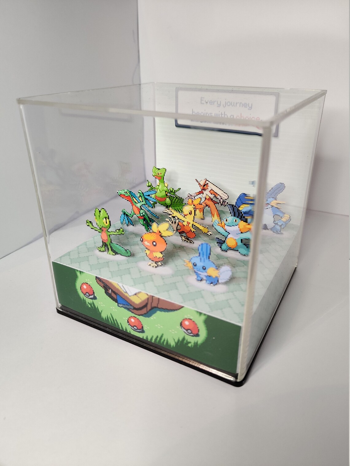 Diorama Cube Pokemon Rubin-Saphir Starter / Start-Pokémon - Etsy.de