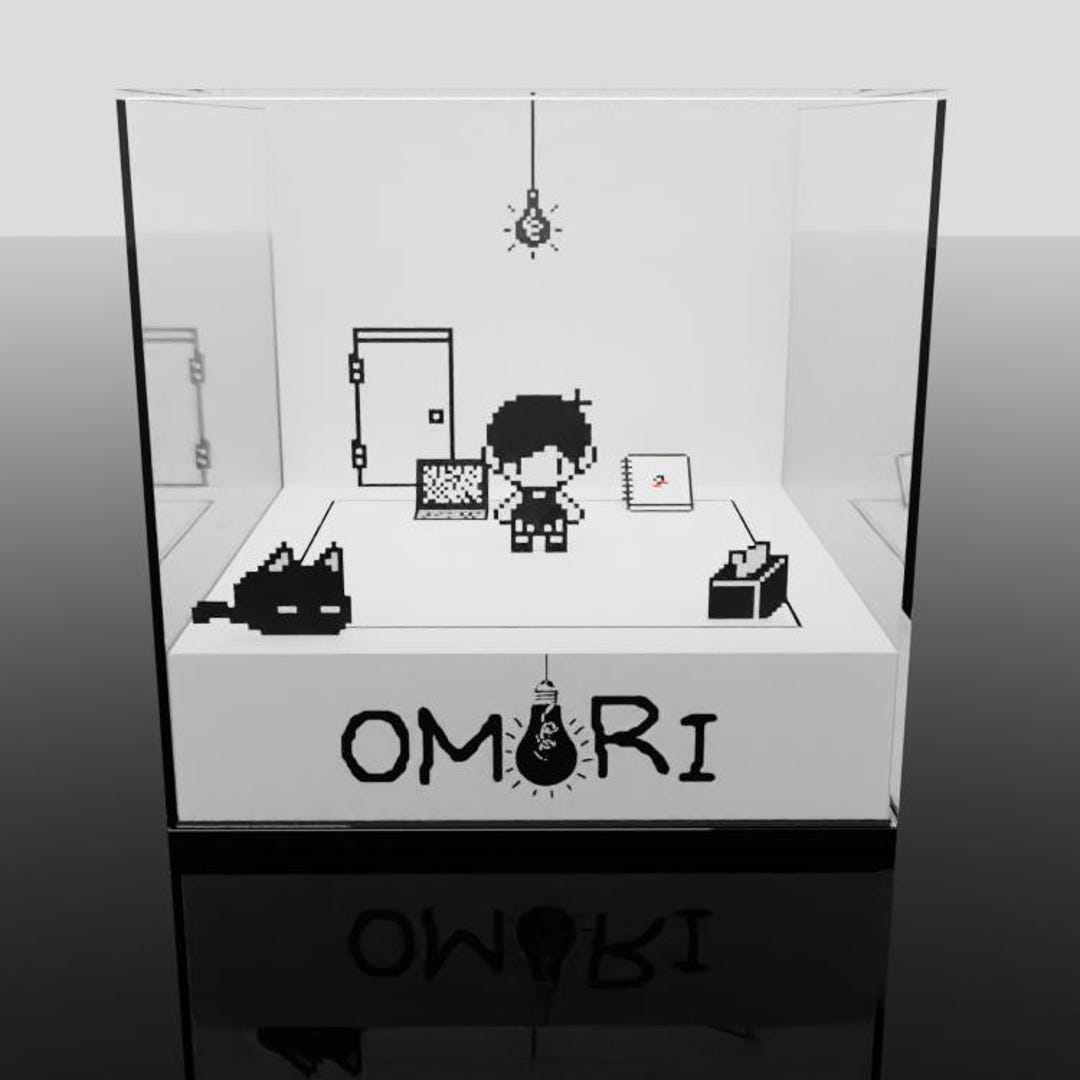 Omori White Space Diorama Cube | Personalized 12cm Acrylic Scene ...