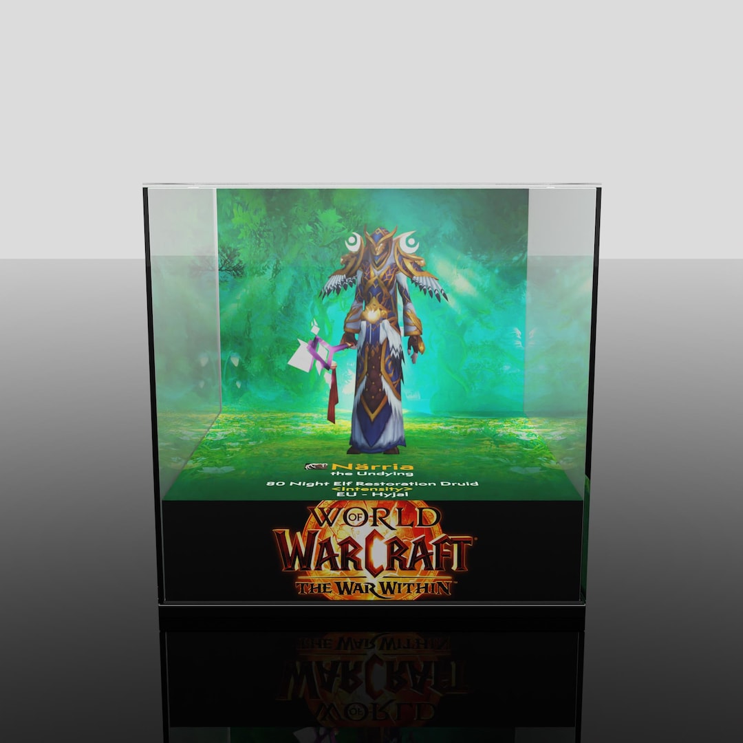 World of Warcraft diorama - Your own custom wow character in a cube ...