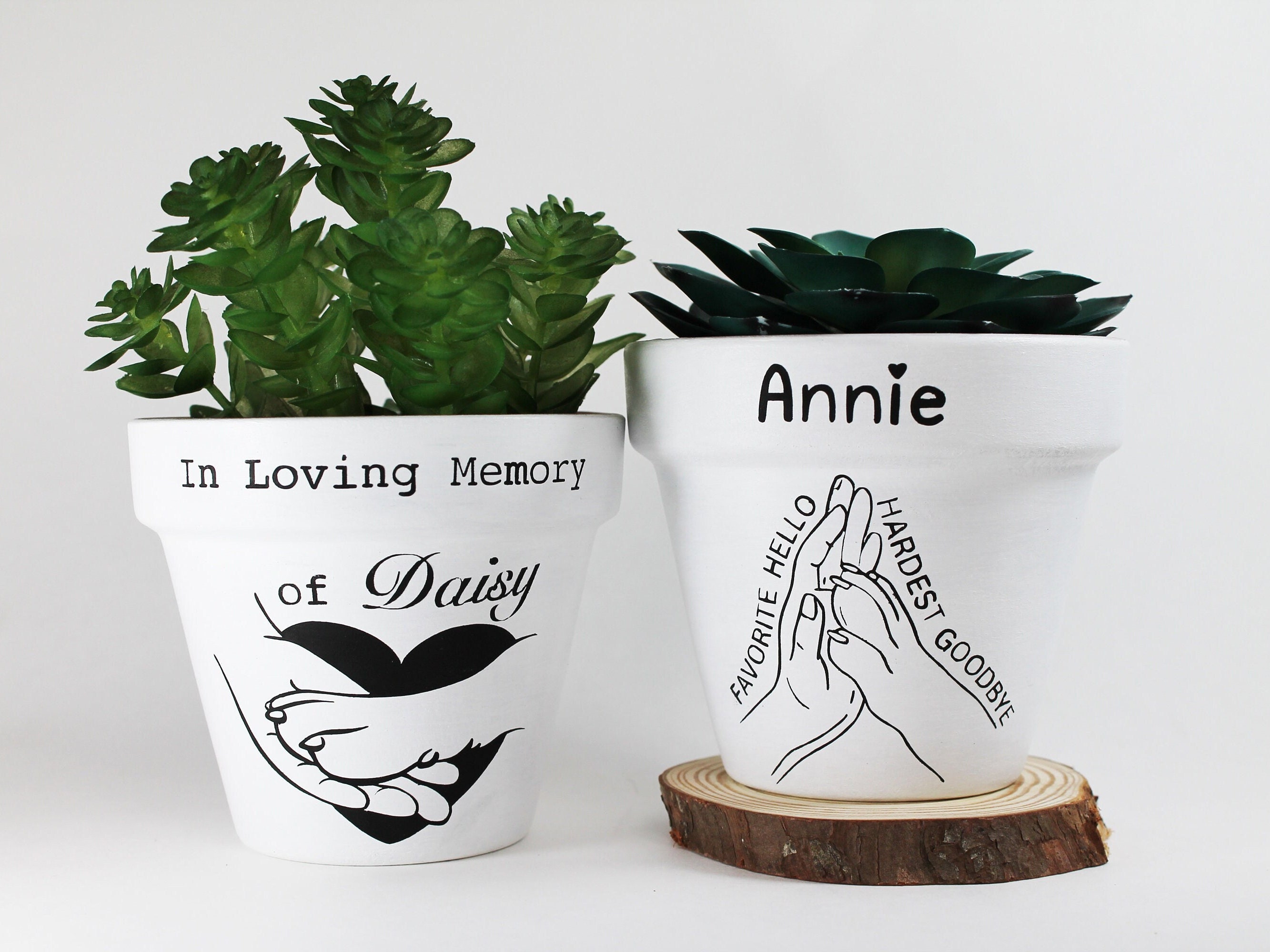 Personalized Pet Memorial Planter, Dog Lovers Memorial Plant Pot, Loss ...