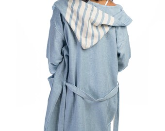 Long Light Blue Robe - Etsy