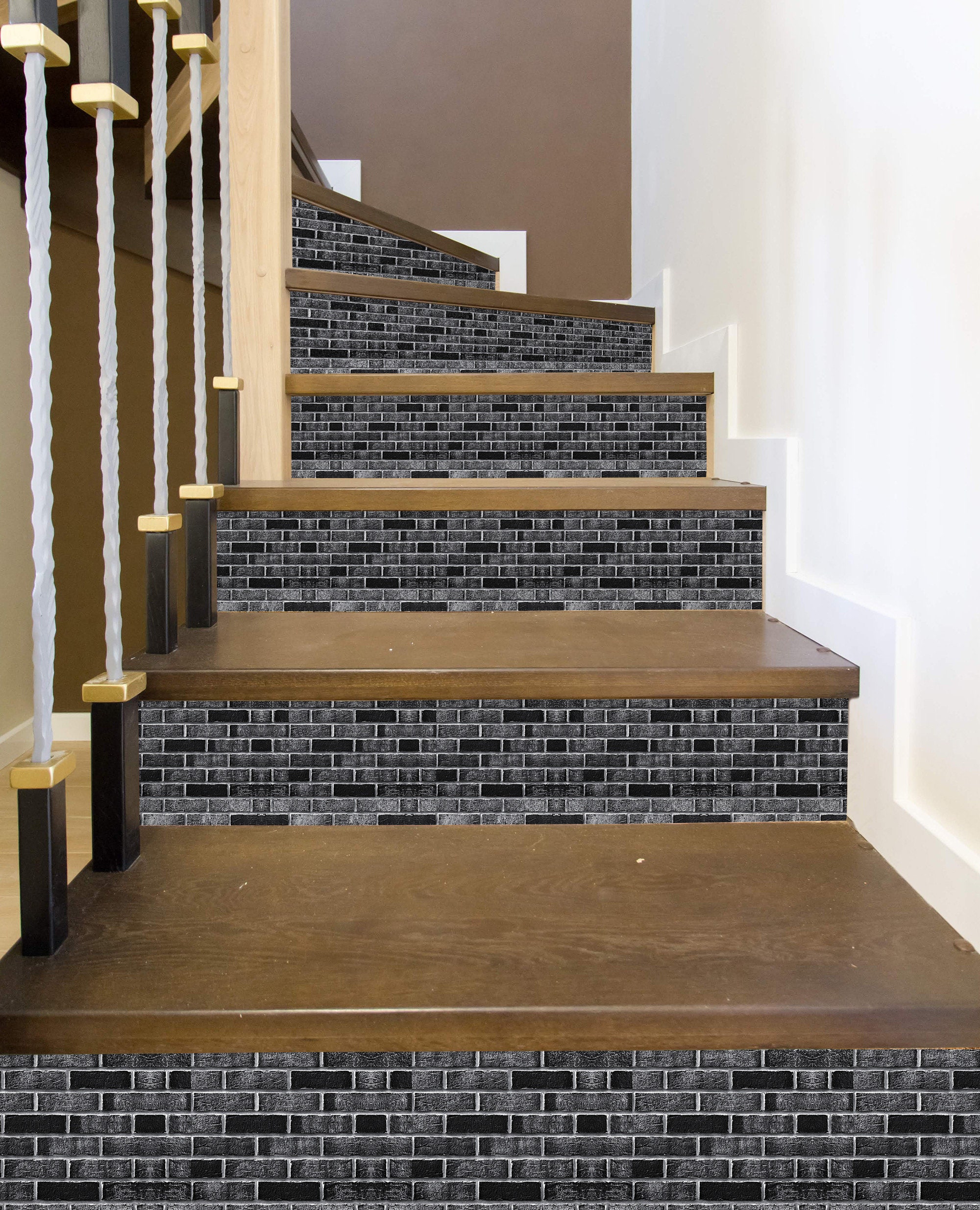 Walraime Stair Riser Decals Peel and Stick Removable Self Adhesive ...