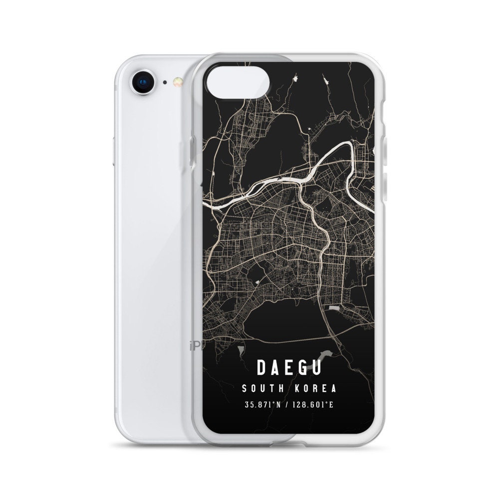 Daegu South Korea City Map Case For iPhone 12 iPhone 12 | Etsy