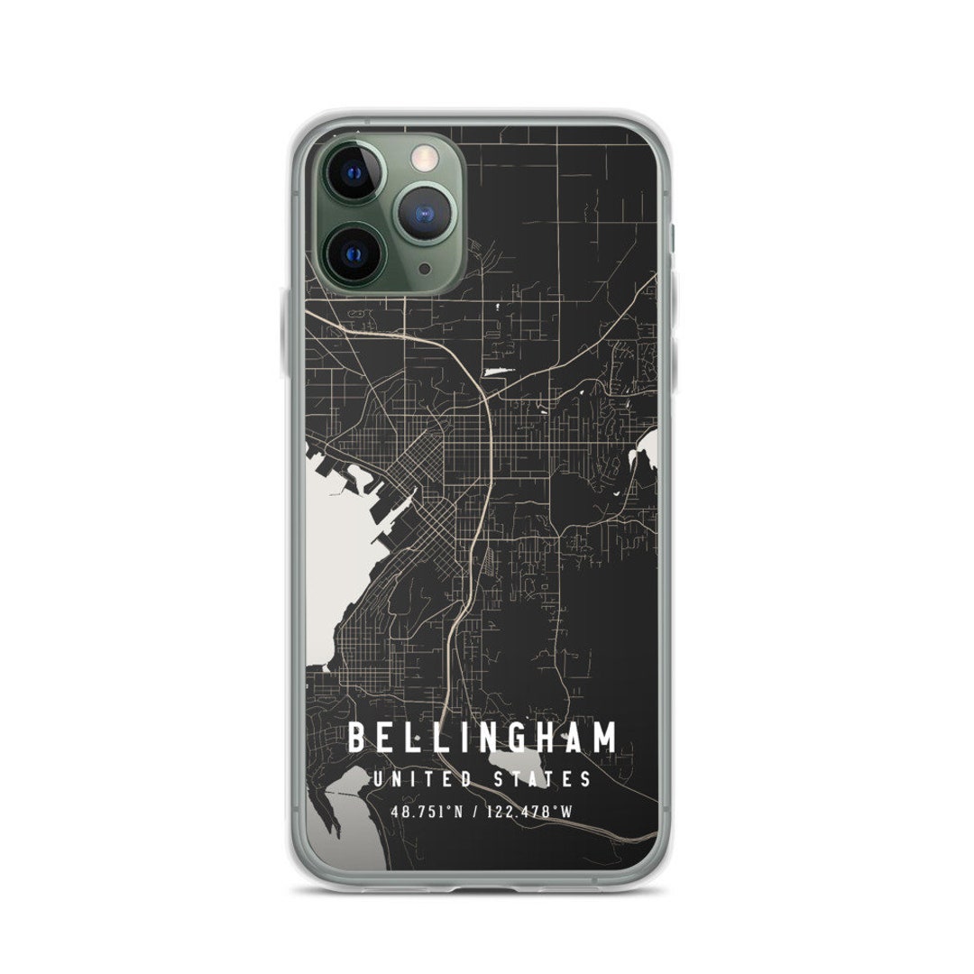 Bellingham Washington City Map Case for iPhone 14, iPhone 14 Plus/pro ...