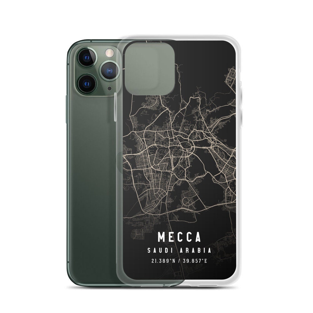 Mecca Saudi Arabia City Map Case For iPhone 12 iPhone 12 | Etsy